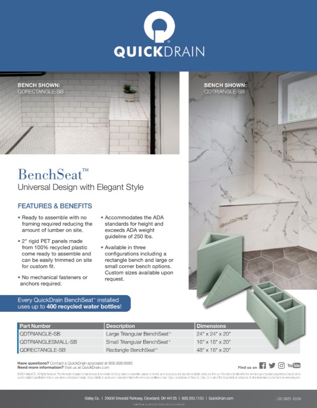 Product Literature - QuickDrain