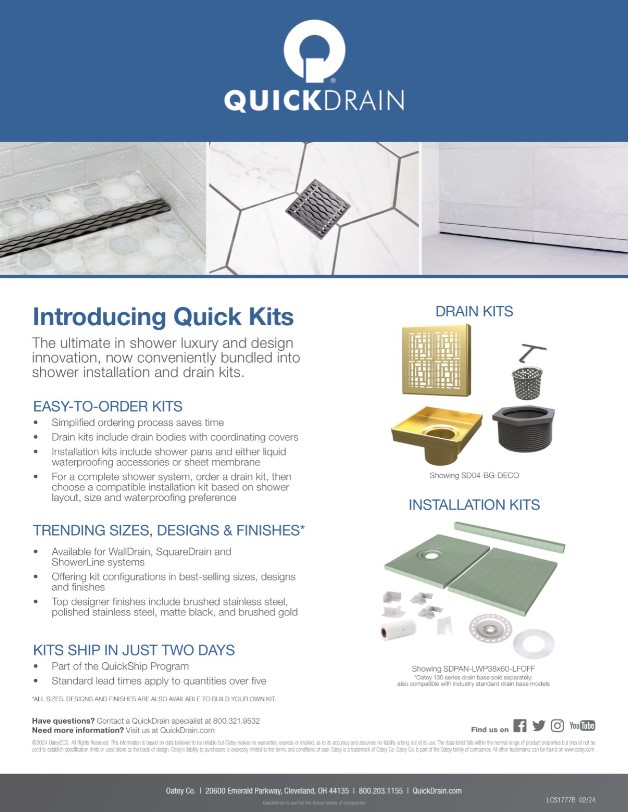 Product Literature - QuickDrain